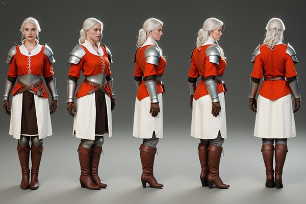 Pony The Witcher 3 Turn, Multi-View, Turnaround, Model Sheet, Character ...
