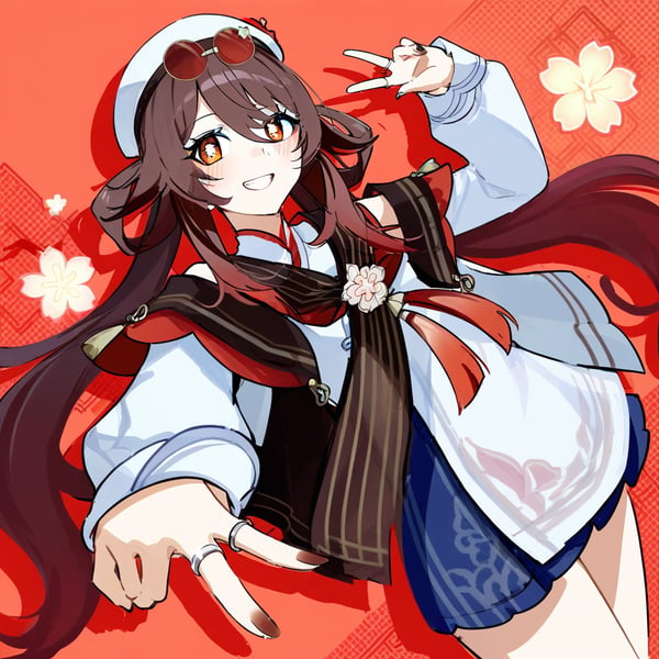 Hu Tao Cherries Snow-Laden (Skin) - 1.0 | Tensor.Art | Tensor.Art
