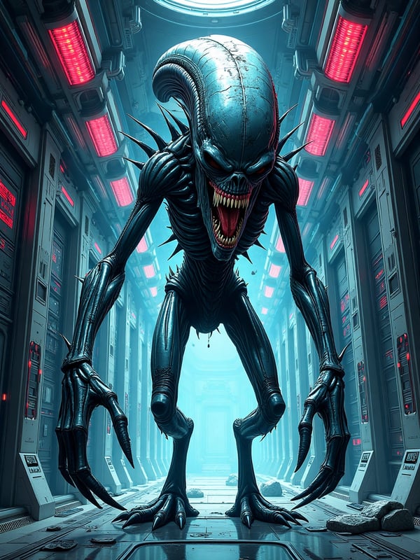Skulls Alien - 2025-01-01 03:13:57 | Tensor.Art | Tensor.Art