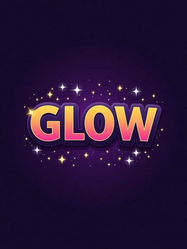 Design a text-based logo using the word 'Glow' - 2025-01-02 15:34:12 ...