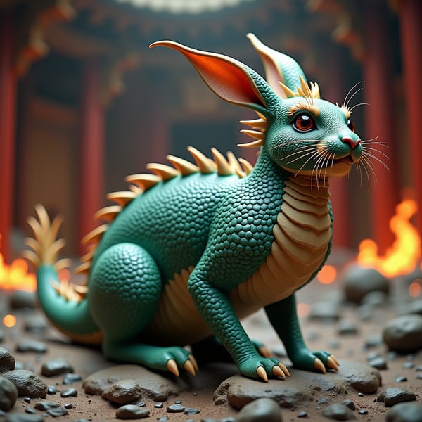 Draconic Rabbit Flux - 12 | FLUX - LORA on TensorArt | Tensor.Art
