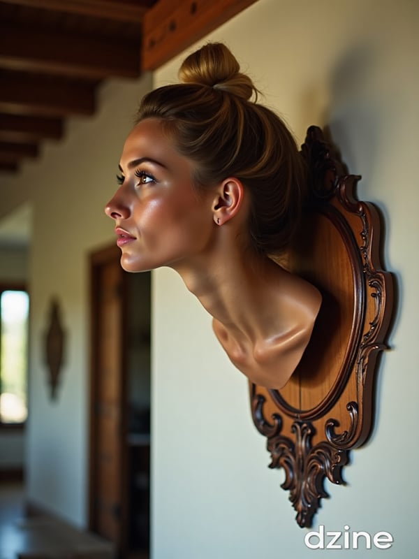 woman taxidermy trophy - 2025-01-21 09:57:25 | image created by user ...