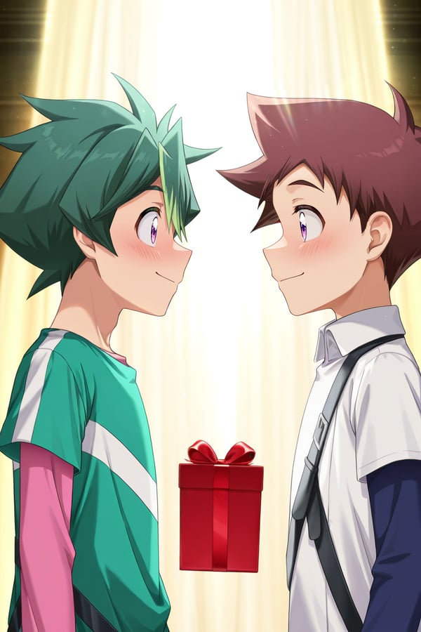 Hayato Hayasugi & Shin Arata - Shinkalion - 1 | image created by 25kkai ...