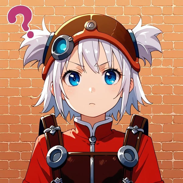 Confused looking anime girls with interrogation marks on their heads ...