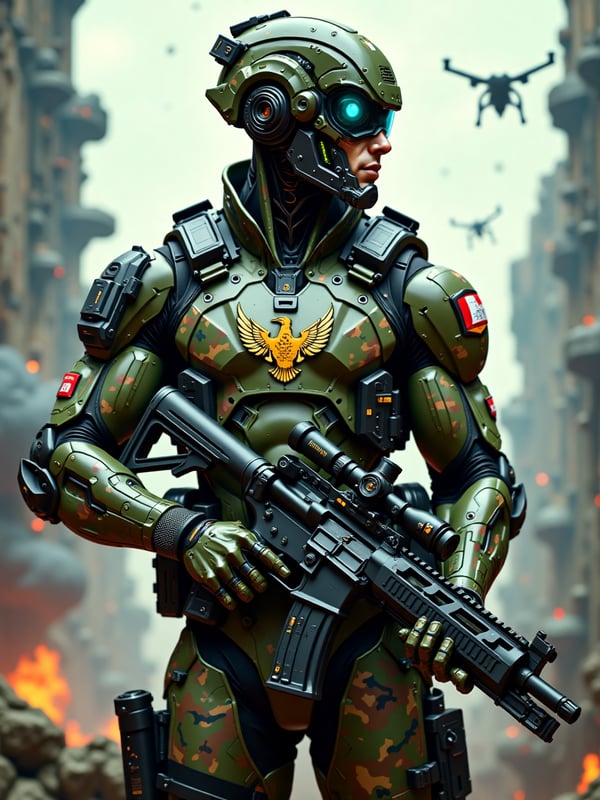Cyborg Army - Indonesian Army V1 | Tensor.Art | Tensor.Art