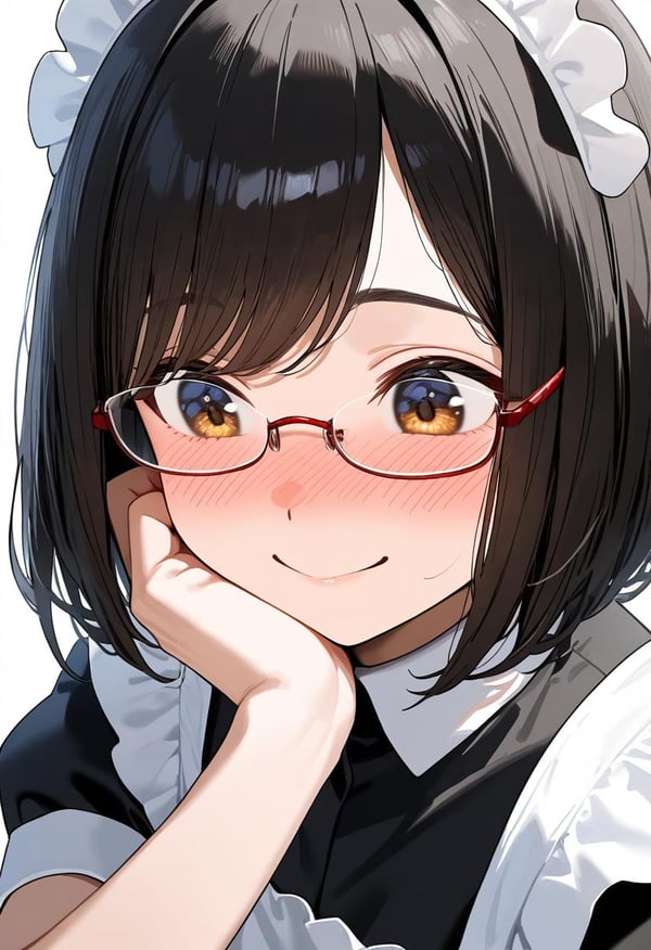 under-rim metal frame glasses / illustrious - Illustrious_V1 | Stable ...