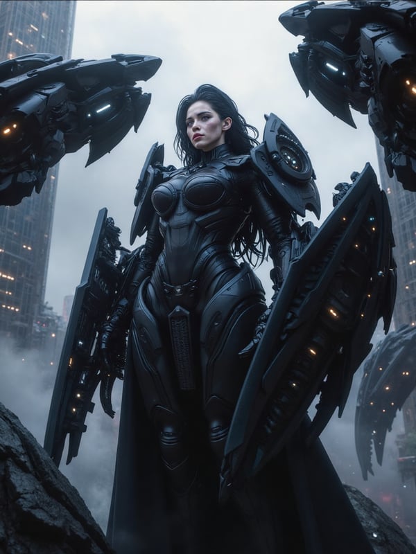 Mecha Woman in Shield Arms | JoeArt - 2025-02-23 V1 | FLUX - LORA ...