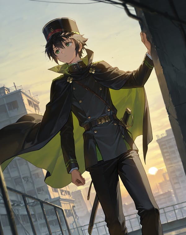 Owari no Seraph - Yuichiro Hyakuya | image created by Aeyul | Tensor.Art