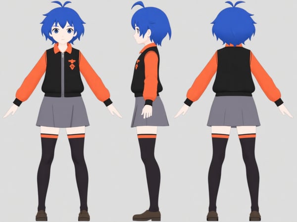 3D Character Reference - v1 - Free AI Model | Tensor.Art | Tensor.Art
