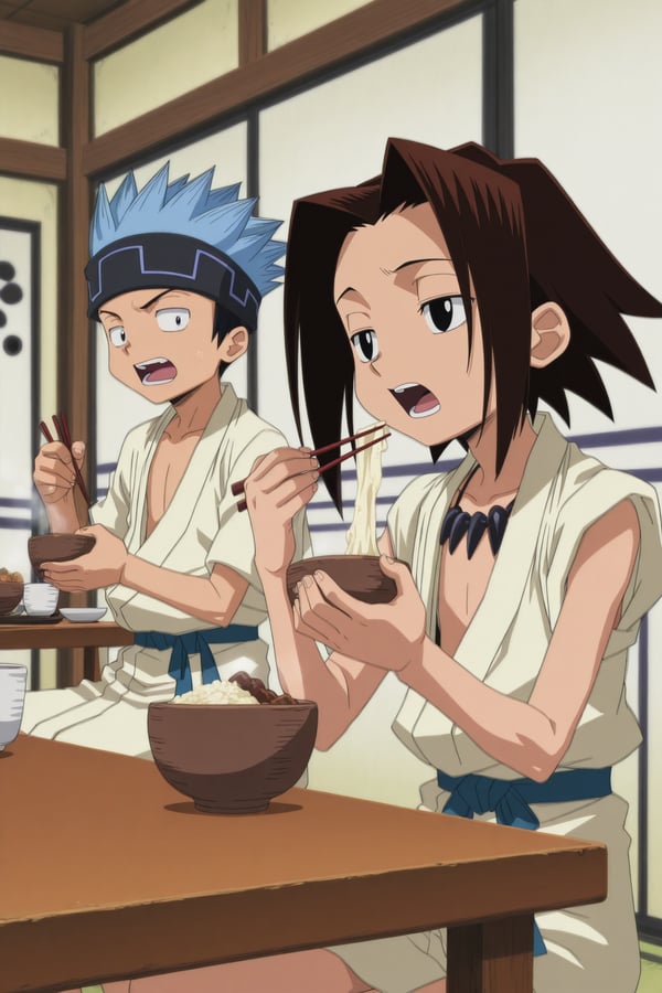 Horo Horo & Asakura Yoh - Shaman King... | Tensor.Art | Tensor.Art