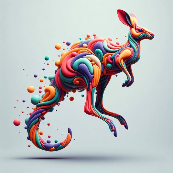 Abstract Animal Kingdom - Kangaroo | FLUX - LORA | Tensor.Art