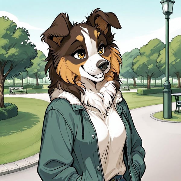 Anthro sheltie [Dog breed] - V1 - Free AI Model | Tensor.Art | Tensor.Art
