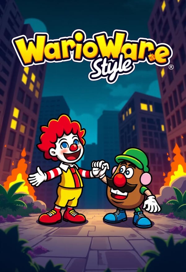 WarioWare Style [FLUX] - V1 | FLUX - LORA | Tensor.Art