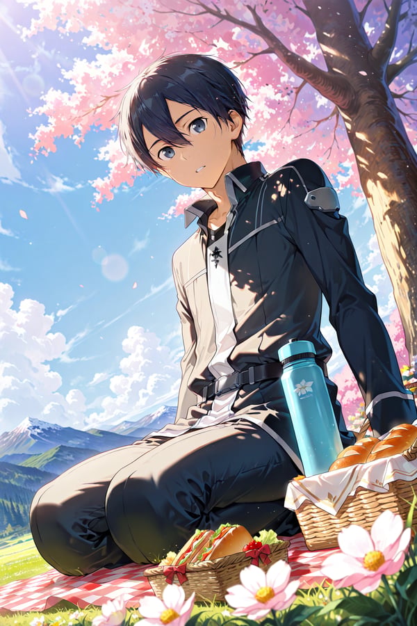 Sword Art Online - Kirito | image created by Aeyul | Tensor.Art