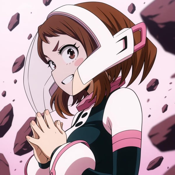 Uraraka Ochako with Helmet | Tensor.Art | Tensor.Art