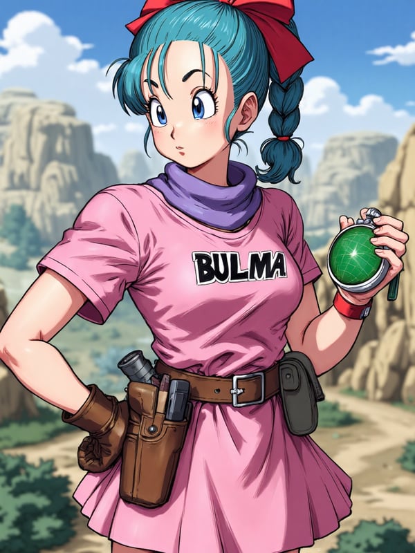 Bulma with dragon radar - 2025-04-24... | Tensor.Art | Tensor.Art