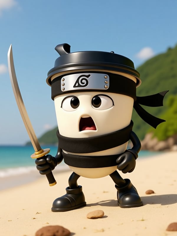 3D Pixar Ninja Coffee Cup - F1 - Free AI Model | Tensor.Art | Tensor.Art