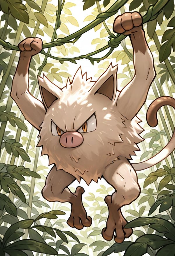 Mankey Pig Monkey | マンキー (Pokedex #0056) [Illustrious] - v1.0 | Stable ...