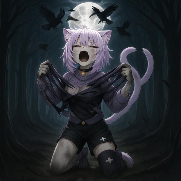 Werewolf Ripping Shirt I Meme Pose Concept... | Tensor.Art | Tensor.Art