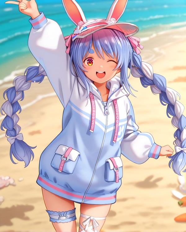 Usada Pekora Summer Outfit (Hololive) | Tensor.Art | Tensor.Art
