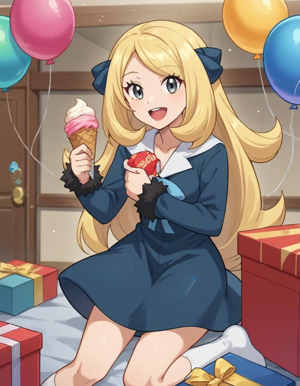 Cynthia (pokemon anime young version) - pony version | Stable Diffusion ...