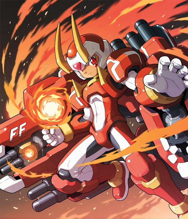 闘将ファーブニル / Fighting Fefnir（ロックマンゼロ Megaman Zero） - Illustrious | Stable ...