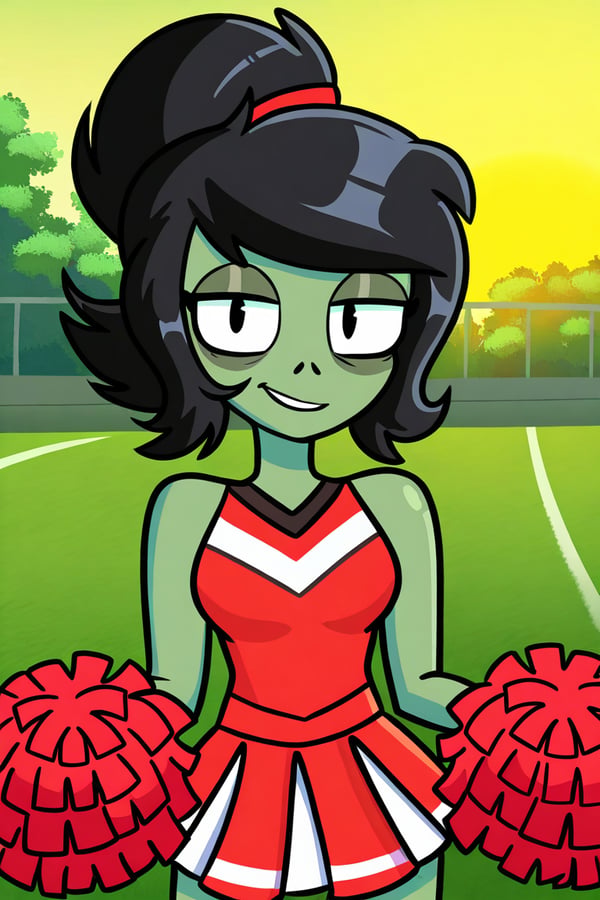 Cheerleader Zombie/Ashley (Plants vs. Zombies/OC) - v1 - Illustrious ...