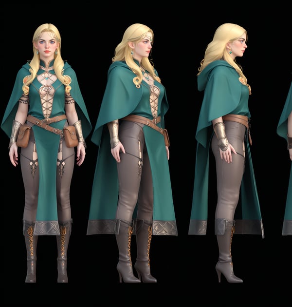 Pony Odin Turn, Multi-View, Turnaround, Model Sheet, Character Design ...