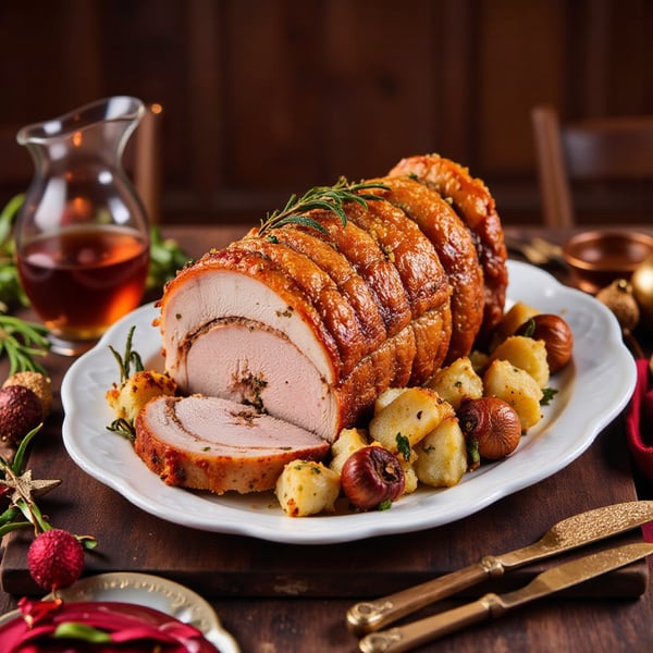 Christmas Foods - Stuffed Pork Leg 1.0 | Tensor.Art | Tensor.Art