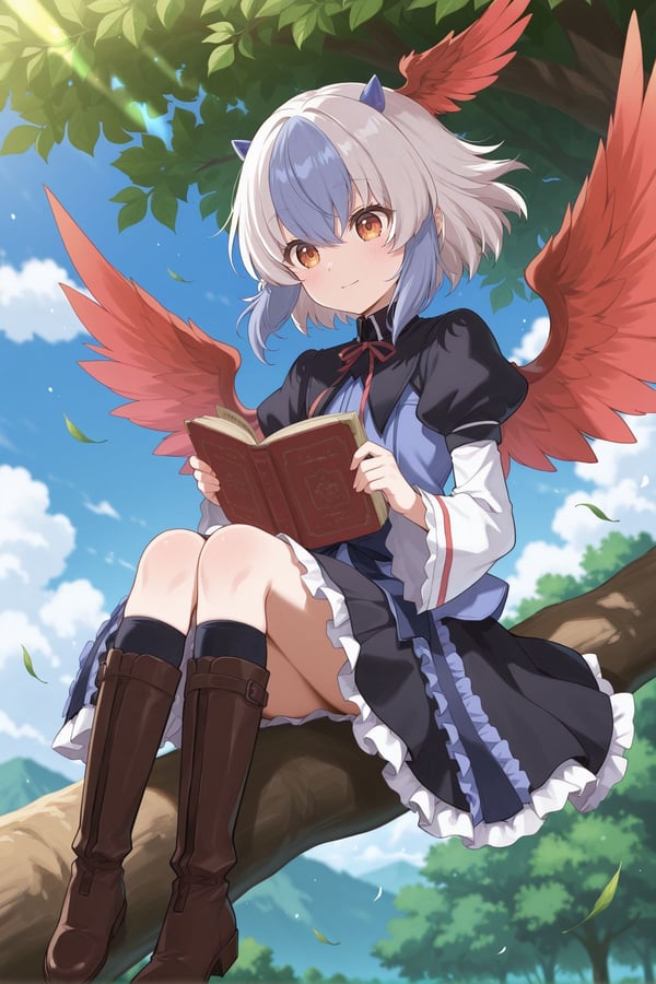 Unnamed Book-Reading Youkai / Tokiko (Touhou Project) - 朱鷺子 (東方 ...