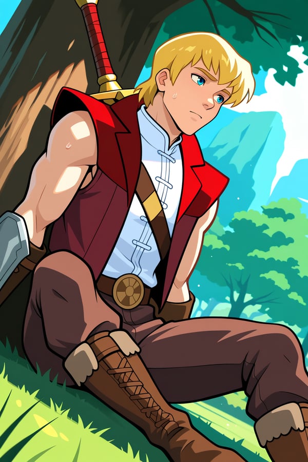 Prince Adam (He-Man) - Illus V1 | Stable Diffusion Model - LORA on ...