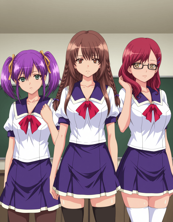 Character Set: [School (OVA)] - v1.0 | Stable Diffusion Model - LORA on ...