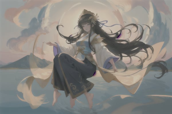 female, full body, Chinese god | image created by Maximilian I | Tensor.Art