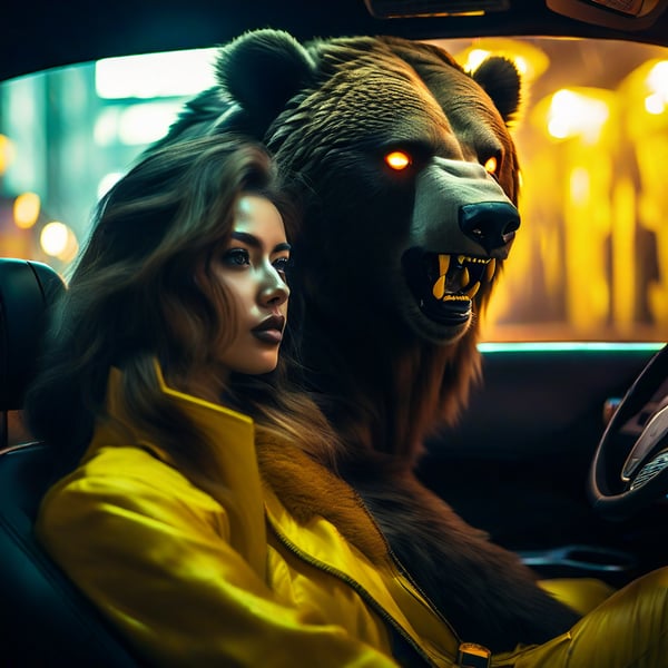 a hideous animal with a bear's | image created by user_tramontino ...