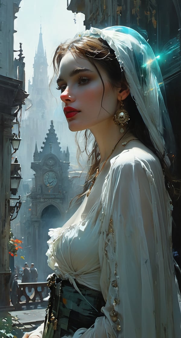 Ethereal Ghost, Futuristic Got | image created by BooAImagery | Tensor.Art