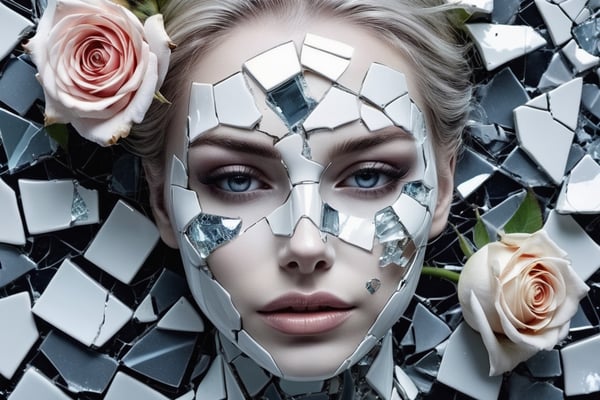 Death of a beautiful humanoid | image created by BooAImagery | Tensor.Art