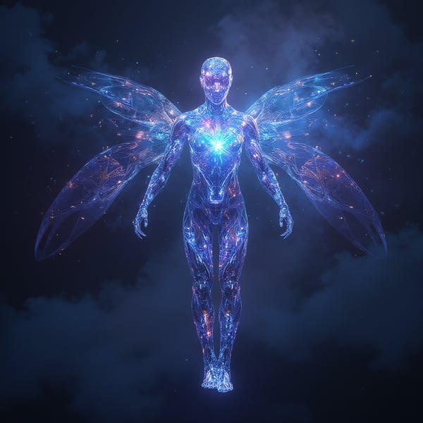 Cosmic entity, glowing energy | image created by nocor1i8 | Tensor.Art
