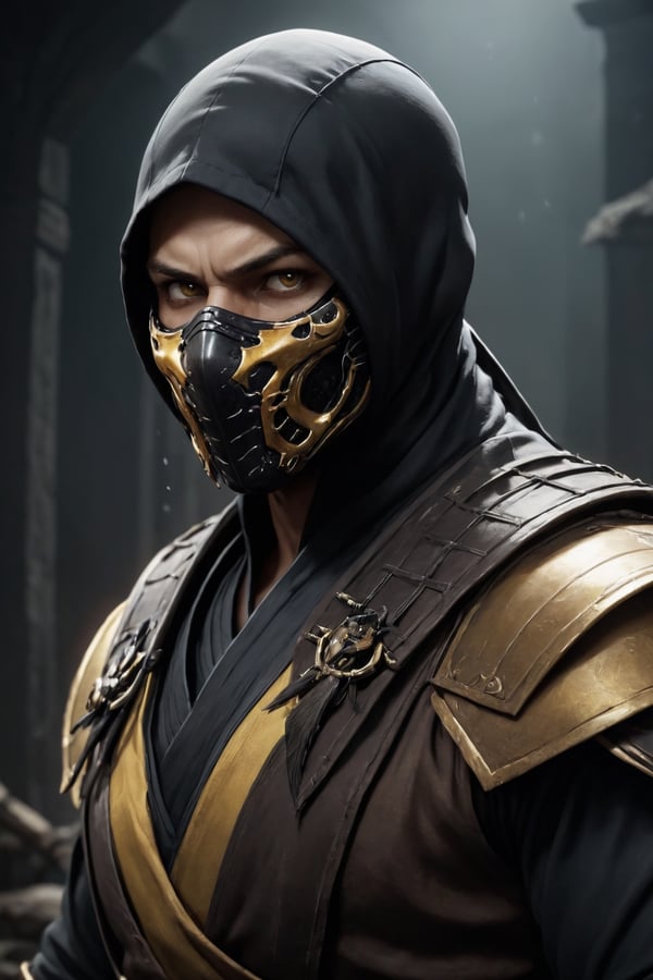 Scorpion from Mortal Kombat | image created by Sonic | Tensor.Art