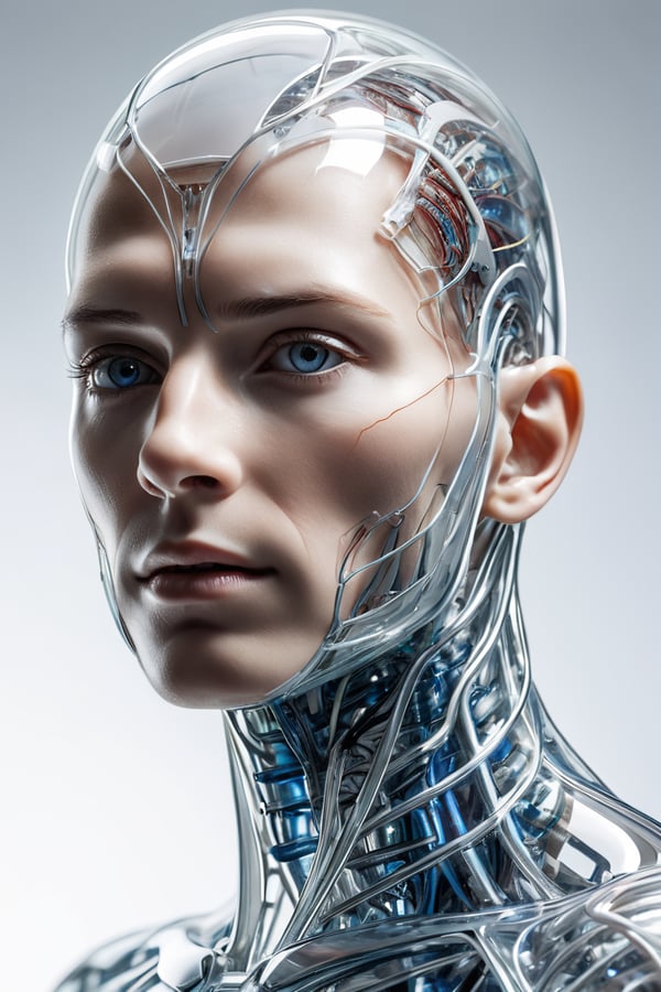 Glass human | image created by Augustus | Tensor.Art