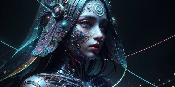 A mysterious digital oracle sh | image created by santibaigo | Tensor.Art