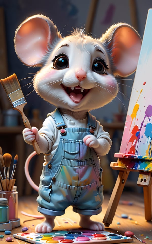 Mouse Painter at work | image created by miramura101 | Tensor.Art