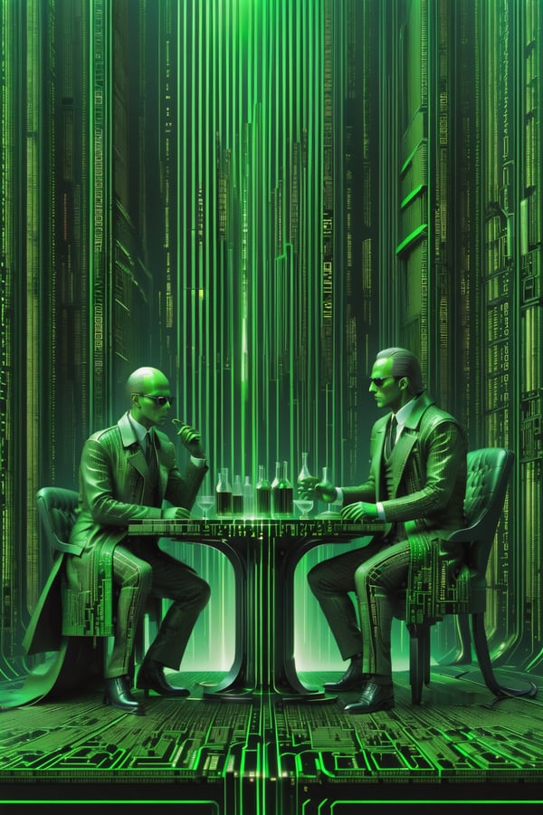 Meeting in Matrix World | image created by miramura101 | Tensor.Art