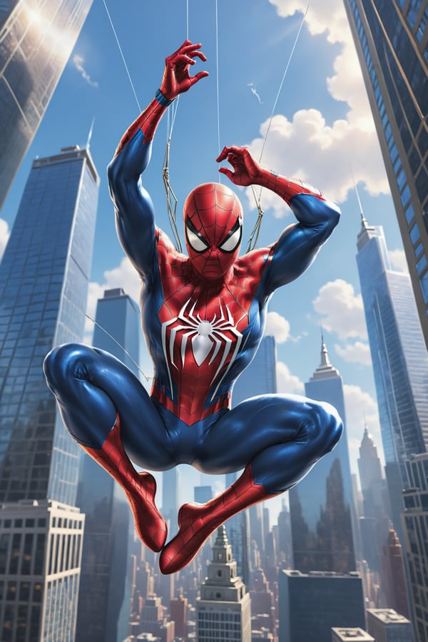 Spiderman in Action! | image created by miramura101 | Tensor.Art