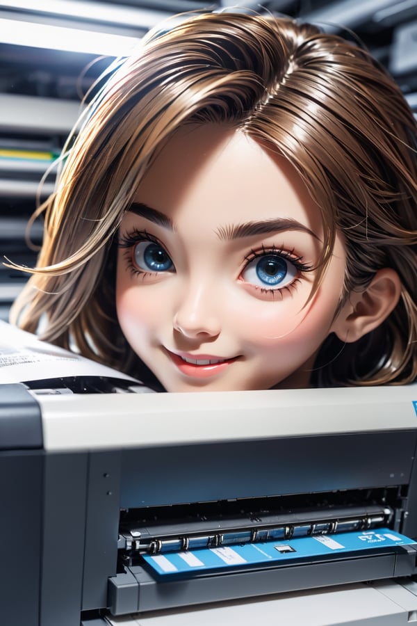 Inside of the printer world | image created by miramura101 | Tensor.Art