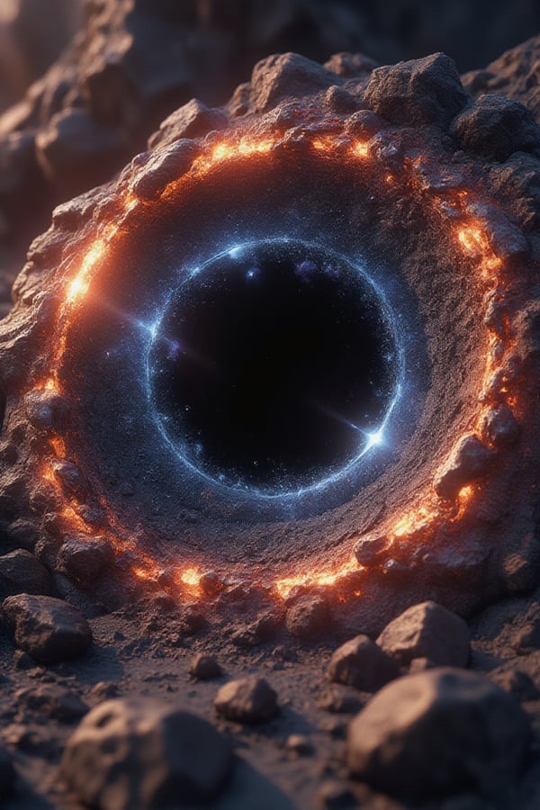 Micro Black hole in the pebble | image created by miramura101 | Tensor.Art