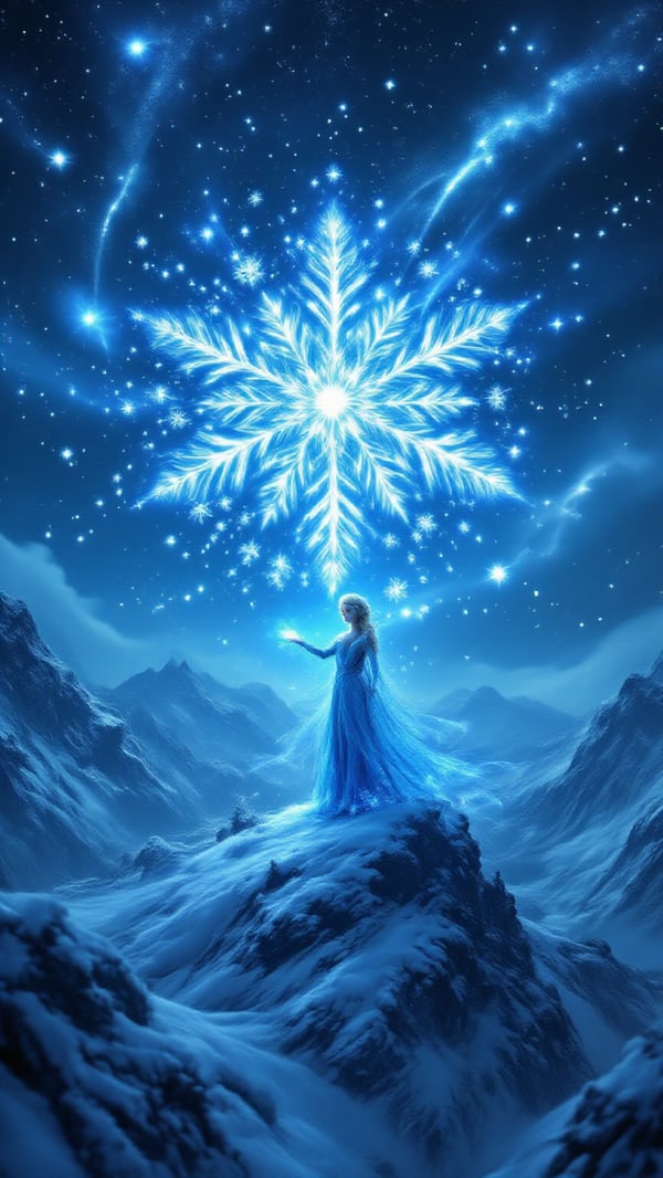 Elsa's Ice Power | image created by Thx1138 | Tensor.Art