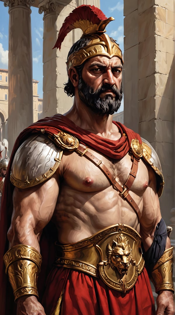 Realism, King Leonidas I, auth | image created by omokohosart | Tensor.Art