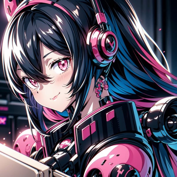 Lingna the cyberpunk kunoichi, | image created by FuturEvoLab | Tensor.Art