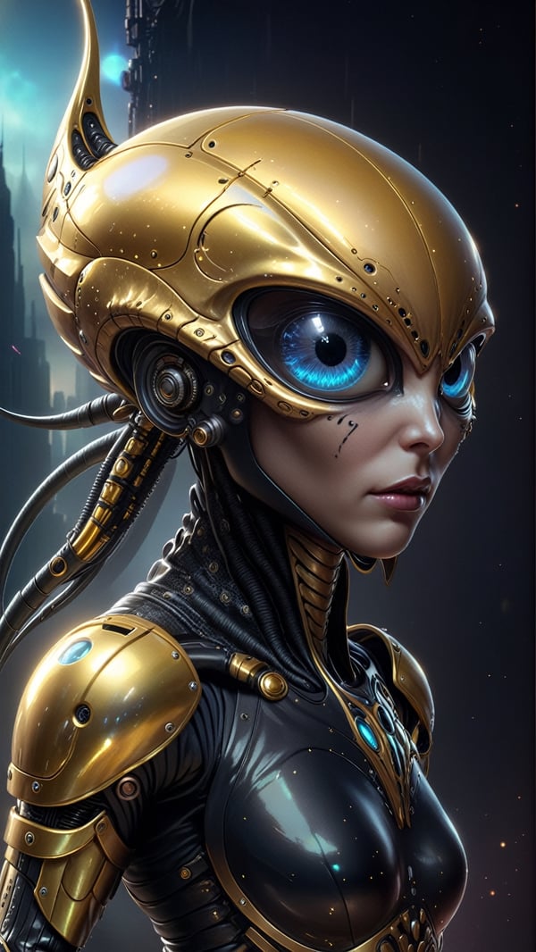 Human-Alien Hybrid Face 2...Te | image created by Cranckx100 | Tensor.Art