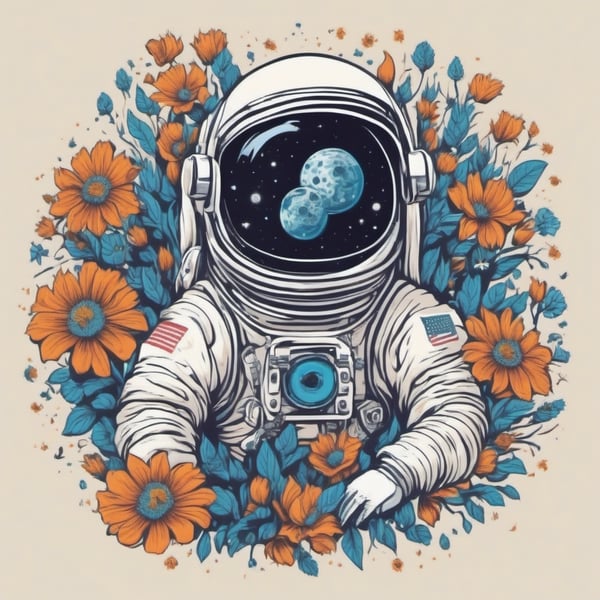 Astronaut. Digital art illustr | image created by Shoaib | Tensor.Art
